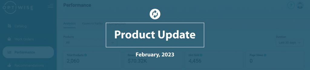 Product Update Feb 2023 - Optiwise.ai