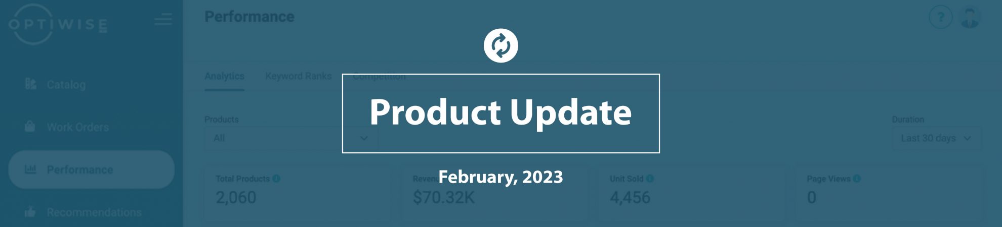 Product Update Feb 2023 - Optiwise.ai