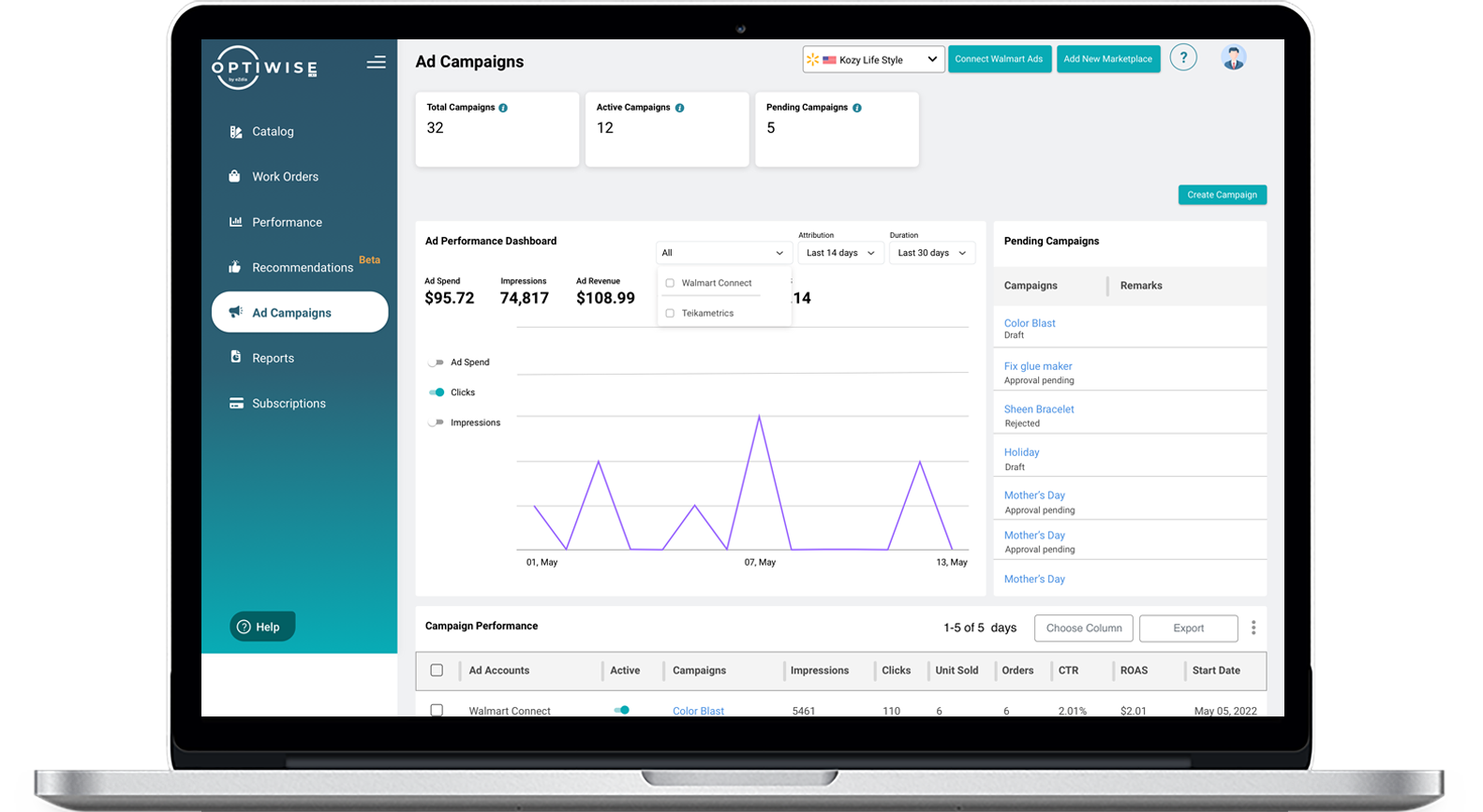 Features - Optiwise.ai